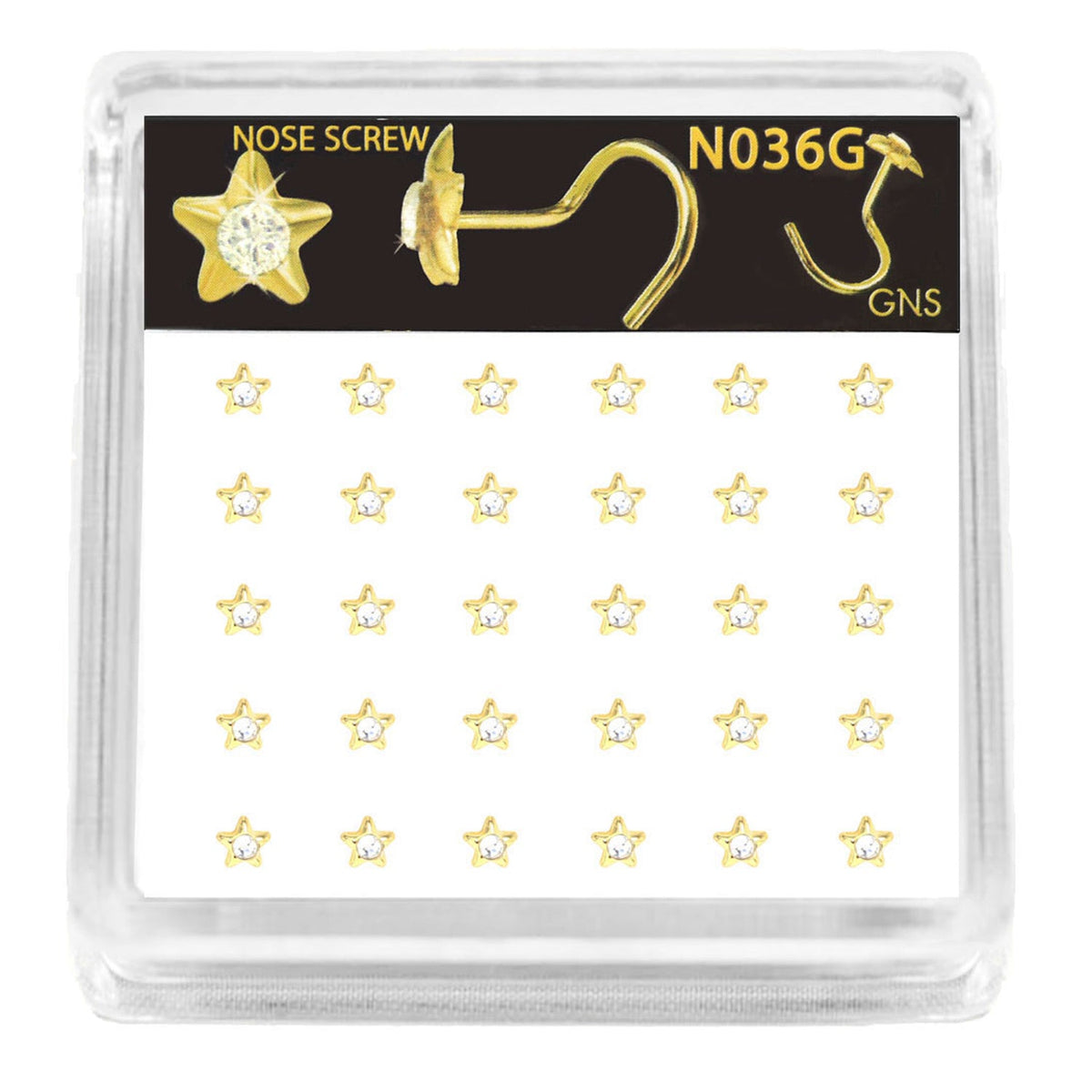 GNS Nose Round Star 30pcs – ikatehouse