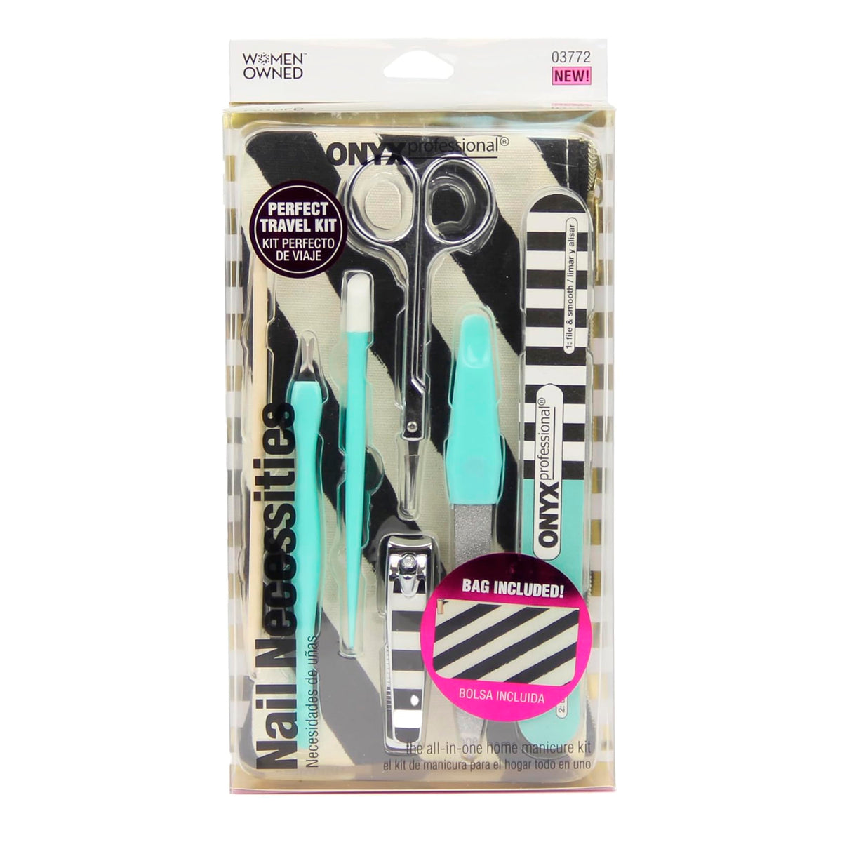 Onyx Nail Necessities Nail Care Tarvel Kit 8pcs – ikatehouse