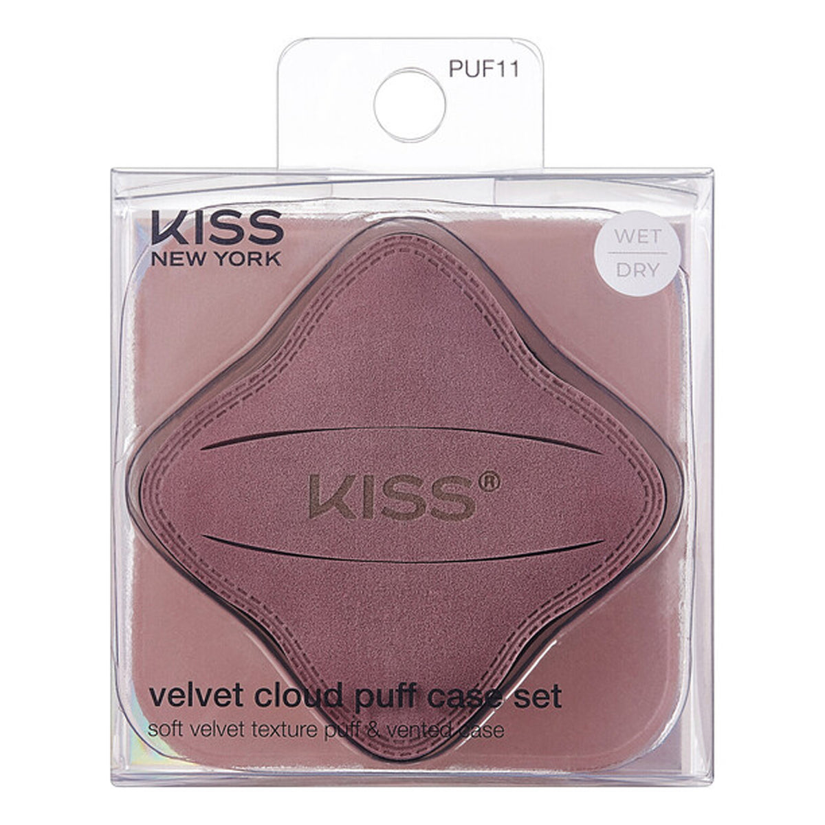 Kiss Soft & Lightweight Velvet Cloud Square Puff With Vent Case ...