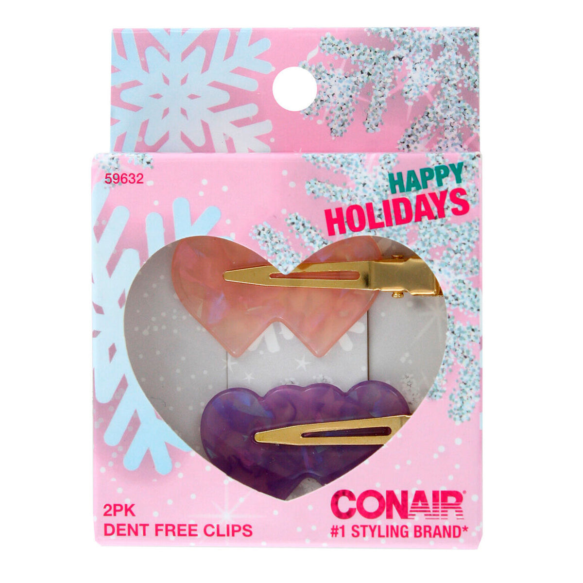 Conair Holiday Dent Free Hair Clip 2pcs – ikatehouse