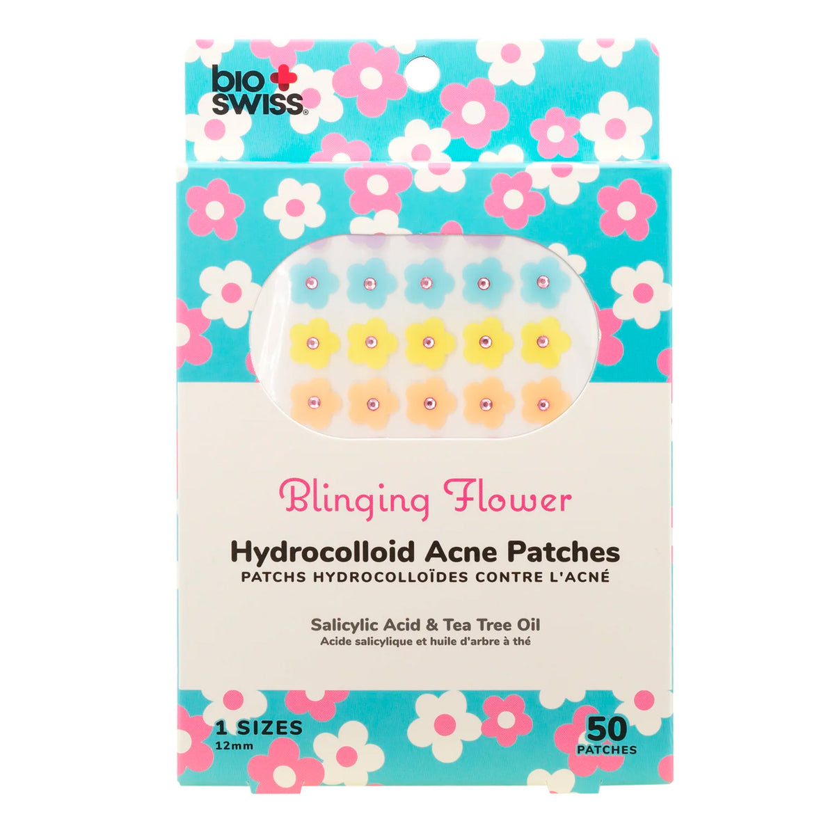 Bio Swiss Blinging Flower Hydrocolloid Acne Patch 50pcs – ikatehouse
