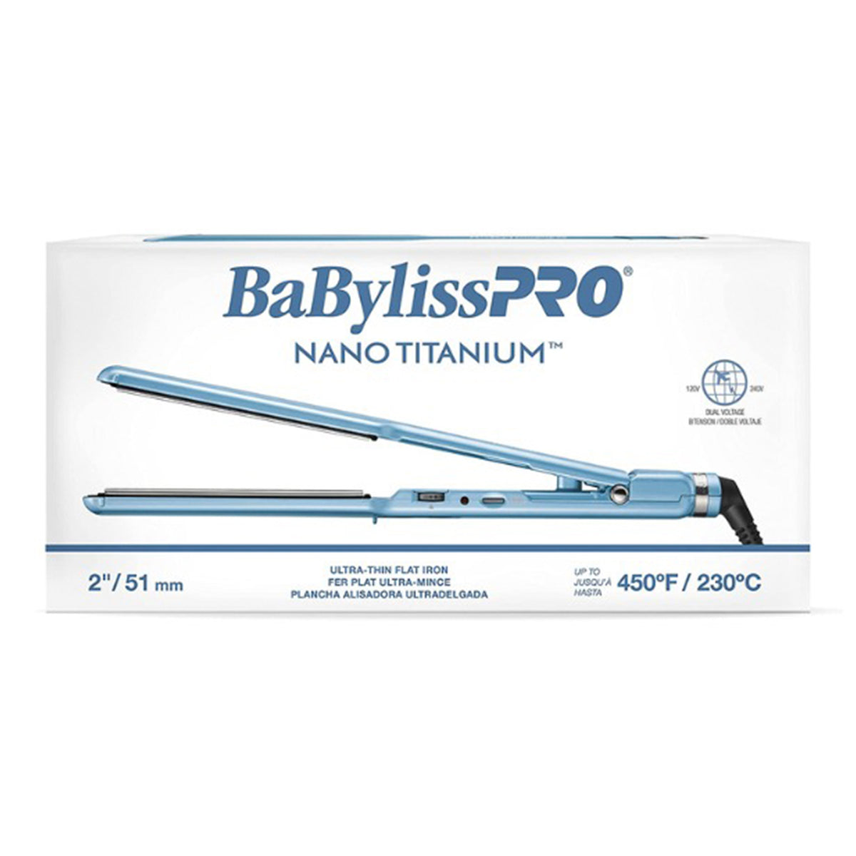 Babyliss Pro Nano Titanium Ultra Thin Flat Iron 2" – ikatehouse