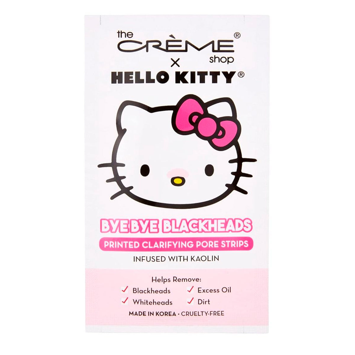 The Creme Shop Hello Kitty Bye Bye Blackheads Pore Strips 6pcs – ikatehouse