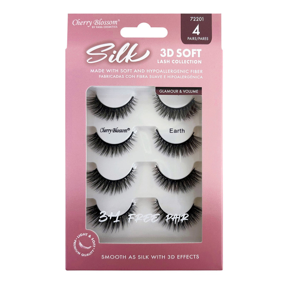Cherry Blossom Silk 3D Soft Eyelashes 3 Pairs – ikatehouse