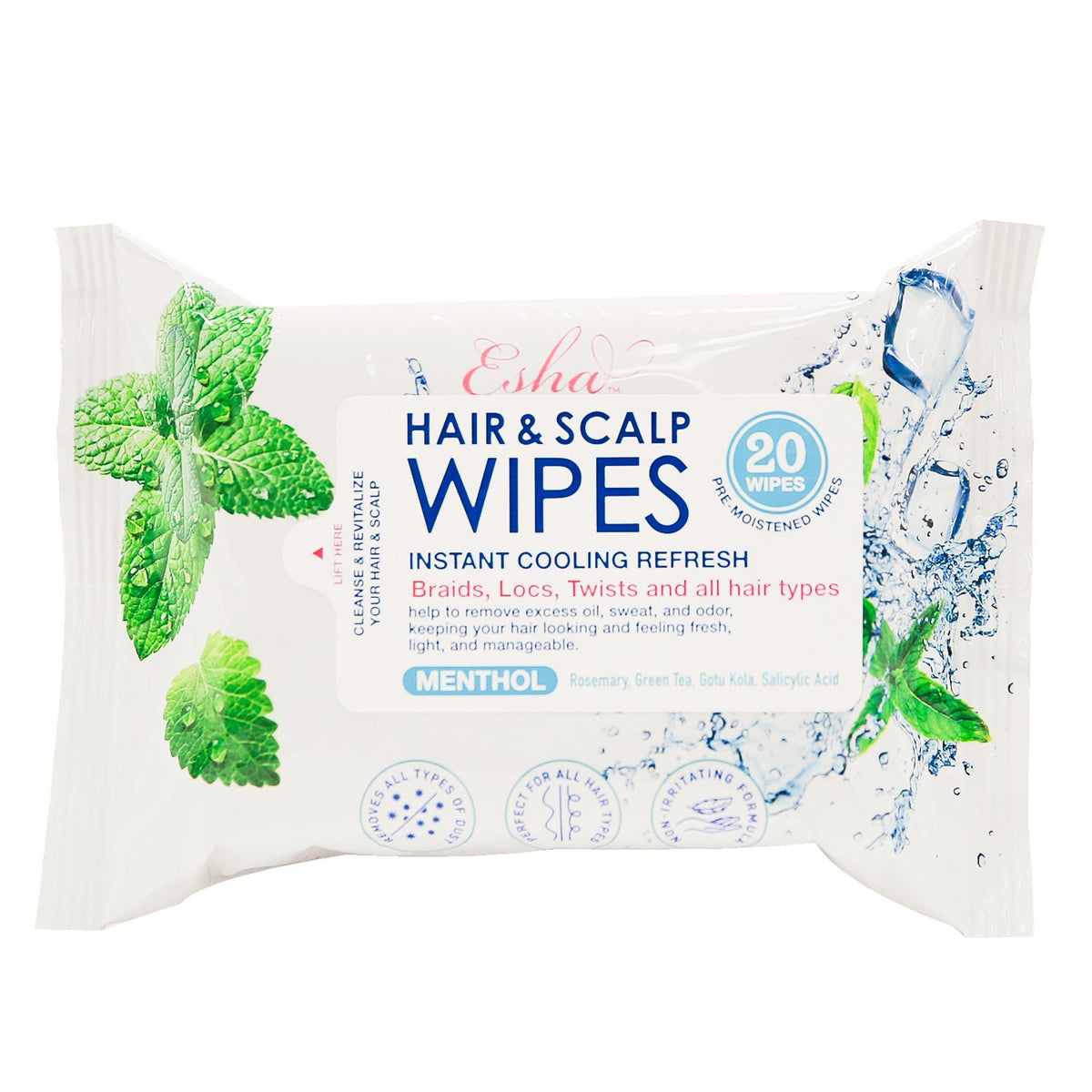 Esha Hair & Scalp Wipes 20wipes – ikatehouse
