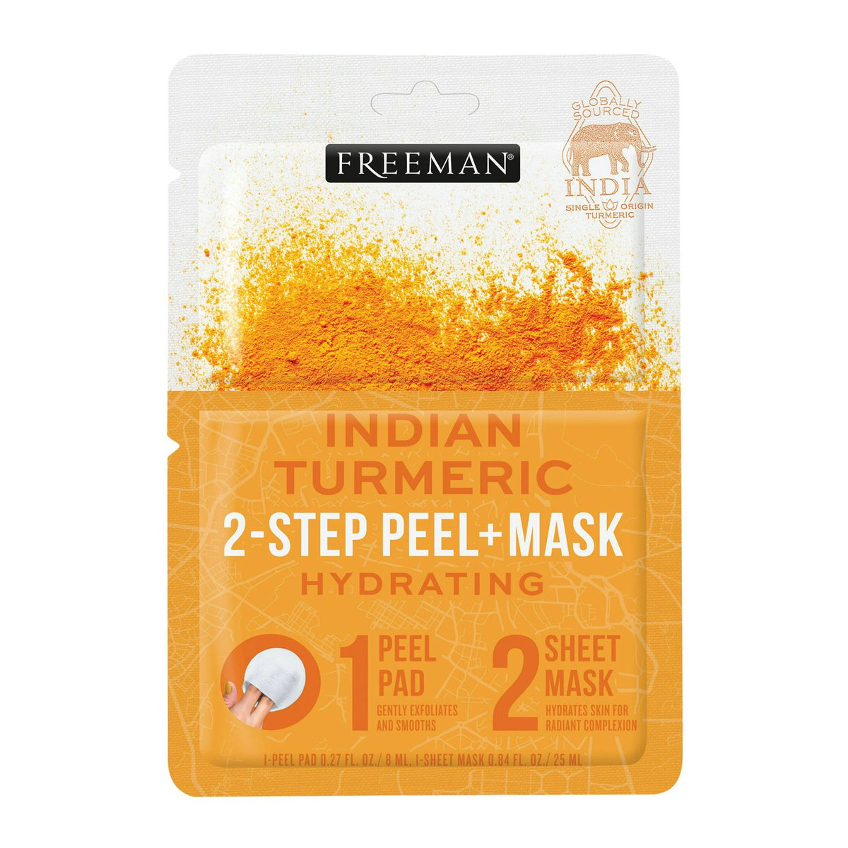 Freeman Indian Turmeric 2-Step Peel + Mask 0.68oz – ikatehouse