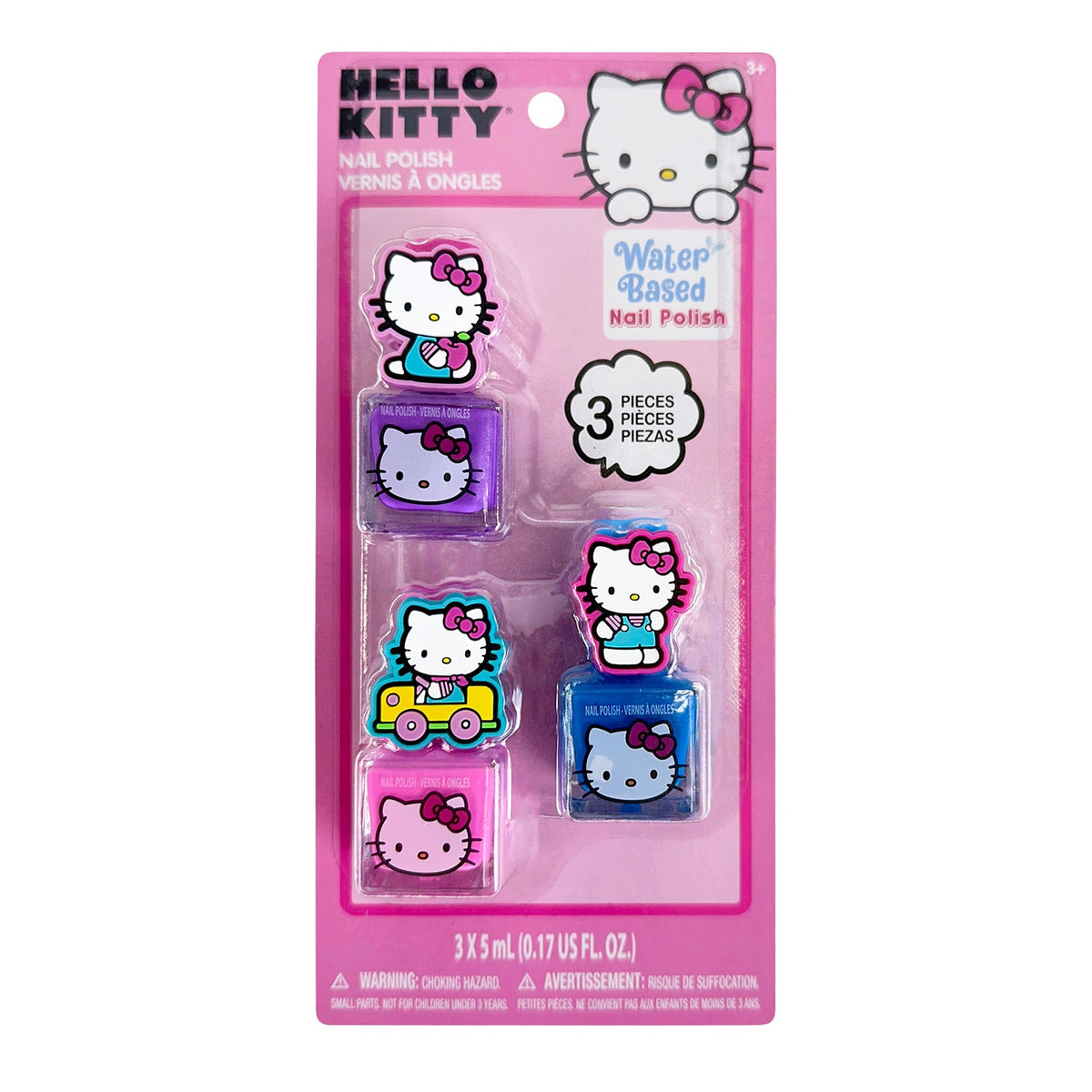 Hello Kitty Nail Polish 3pcs Kit – ikatehouse