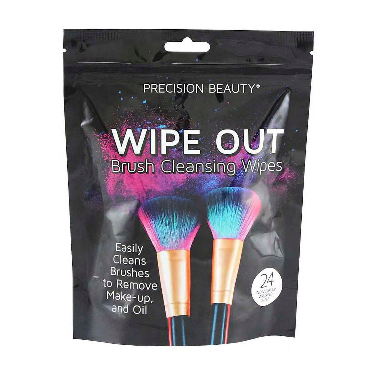 Precision Beauty Wipe Out Brush Cleansing Wipes 24pcs – ikatehouse