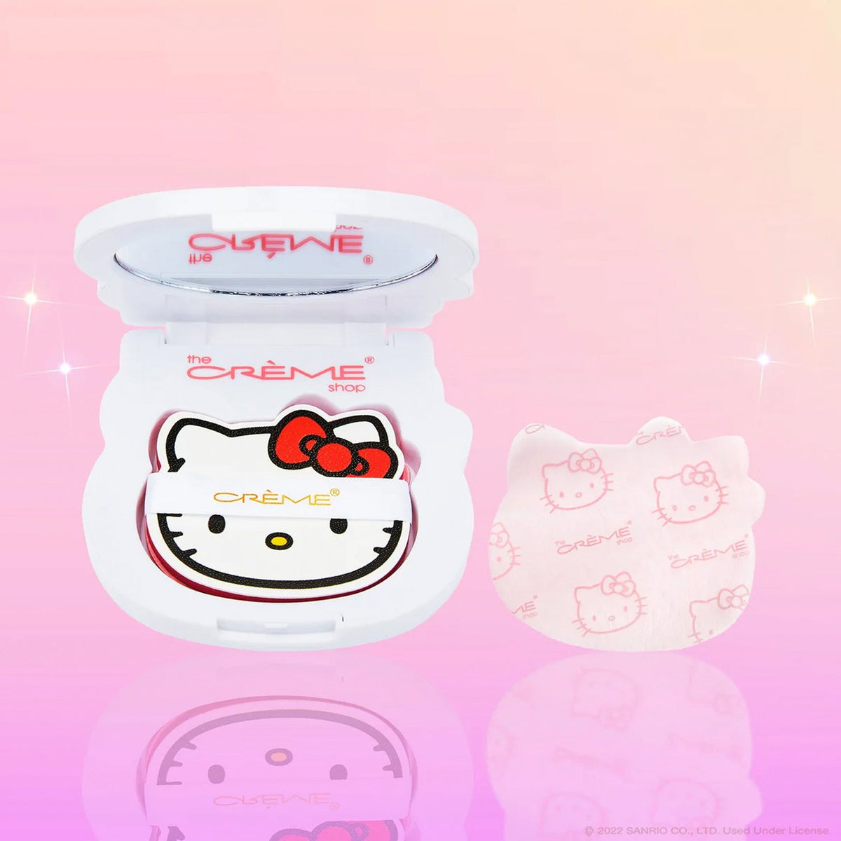 The Creme Shop Hello Kitty Compact Mirror With Mattifying Blotting Pap ...