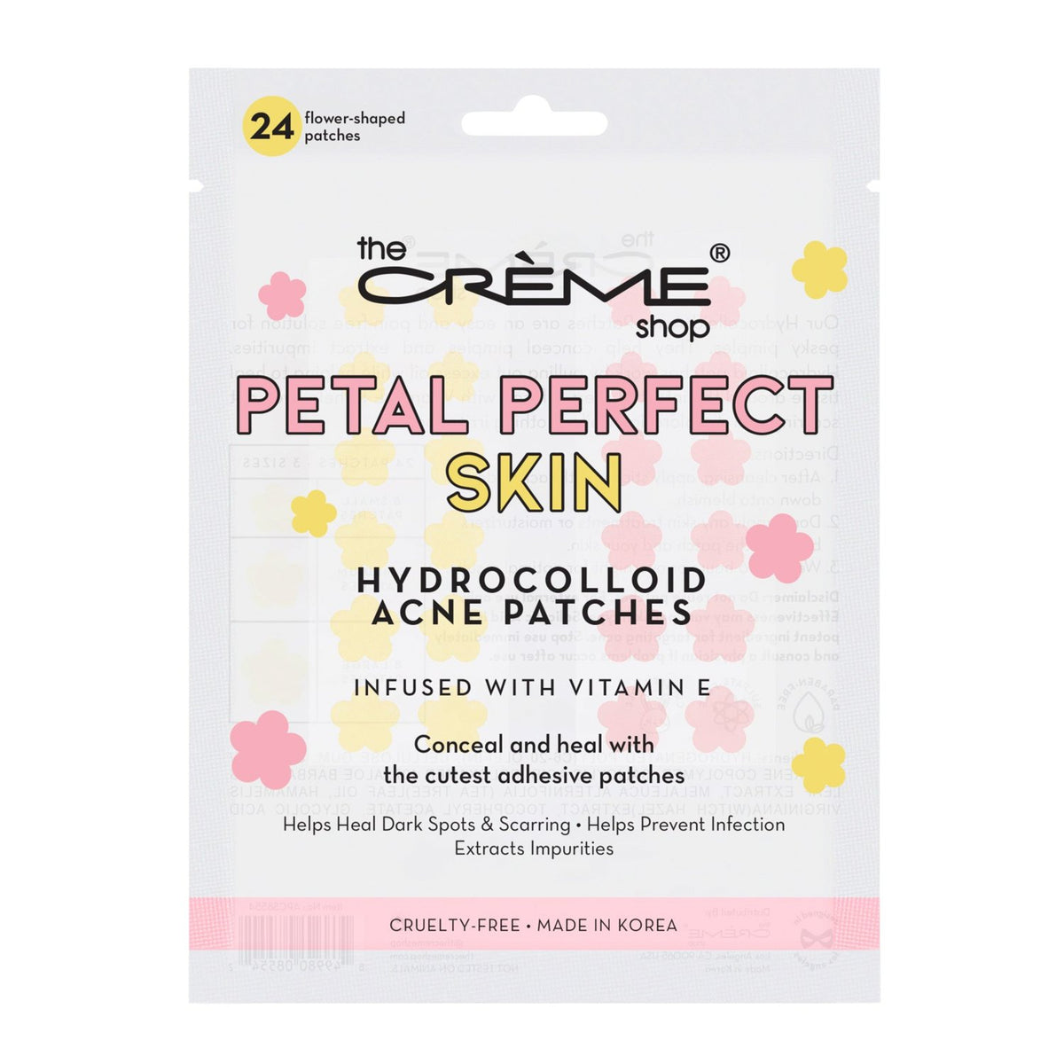 The Creme Shop Petal Perfect Skin Pink & Yellow Hydrocolloid Acne Patc ...
