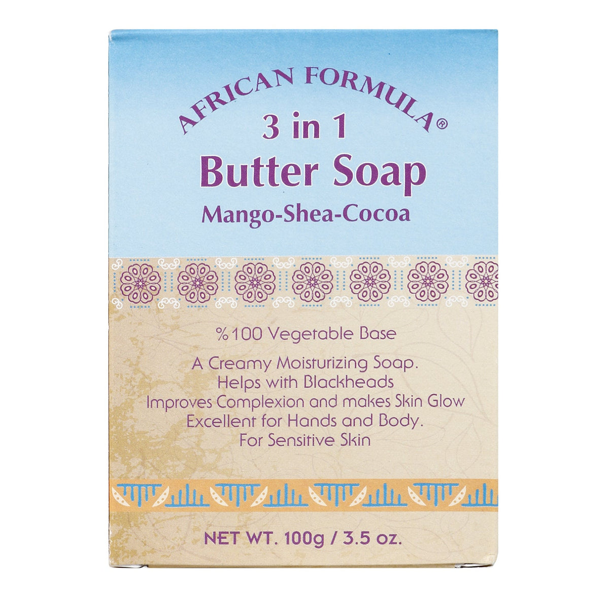African Formula 3 in 1 Butter Soap Mango Shea Cocoa 3.5oz – ikatehouse