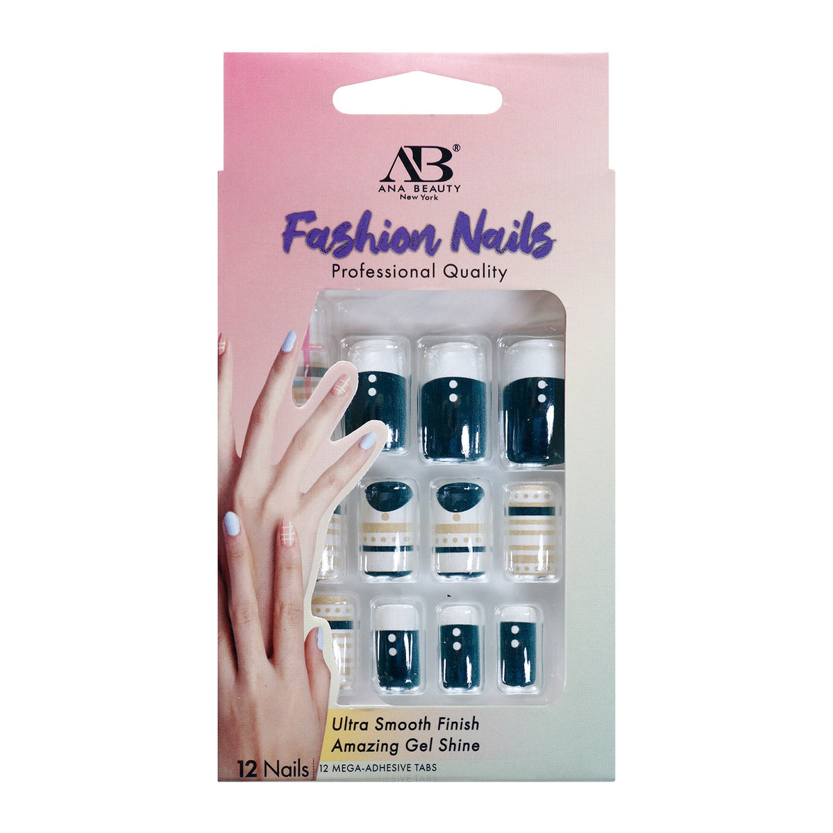 Ana Beauty Fashion Gel Shine 12 Nails – ikatehouse
