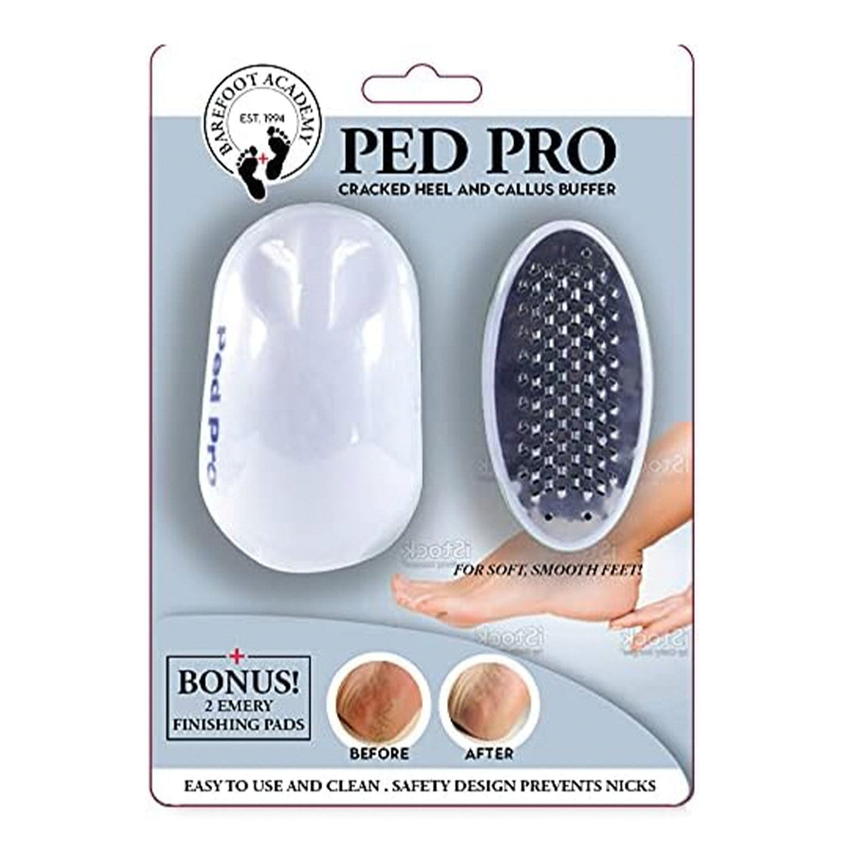 Barefoot Academy Ped Pro Cracked Heel and Callus Buffer – ikatehouse