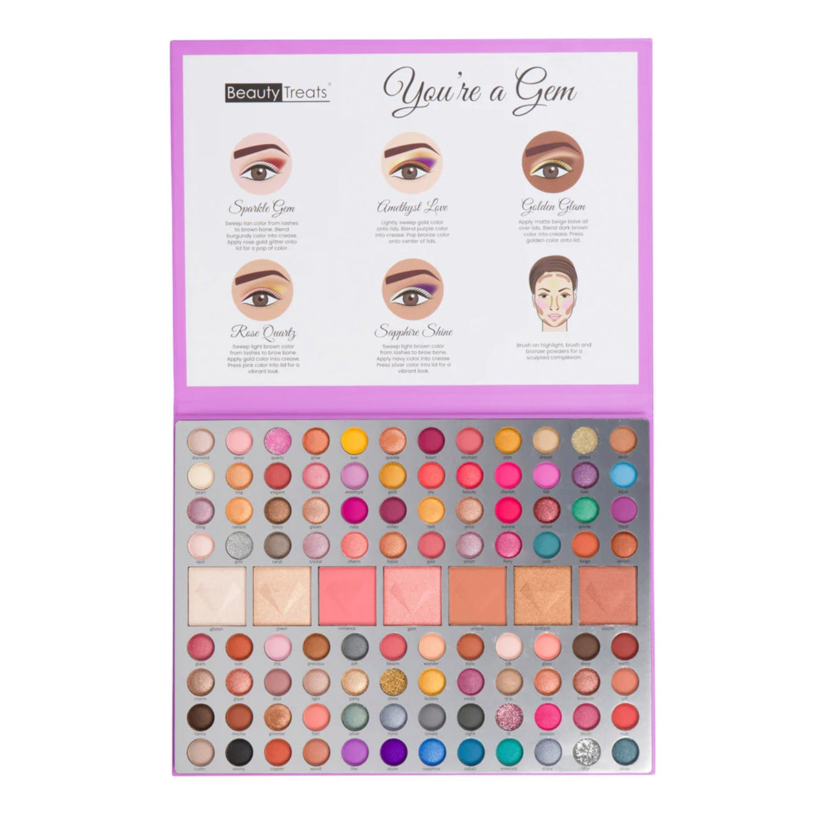 Beauty Treats You're a Gem Ultimate Glam Booklet Eyeshadows & Face Pow ...