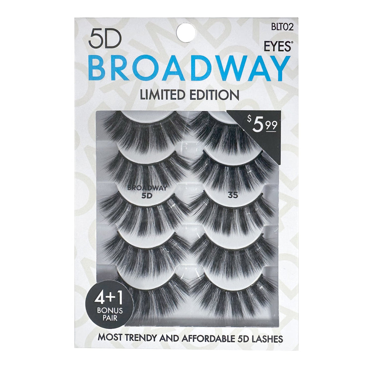 Broadway 5D Eyelashes Multipack 5pcs – ikatehouse