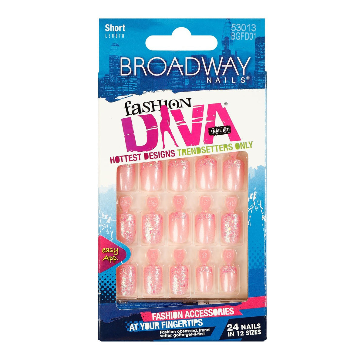 Broadway Fashion Diva False Nails 24 Nails – ikatehouse
