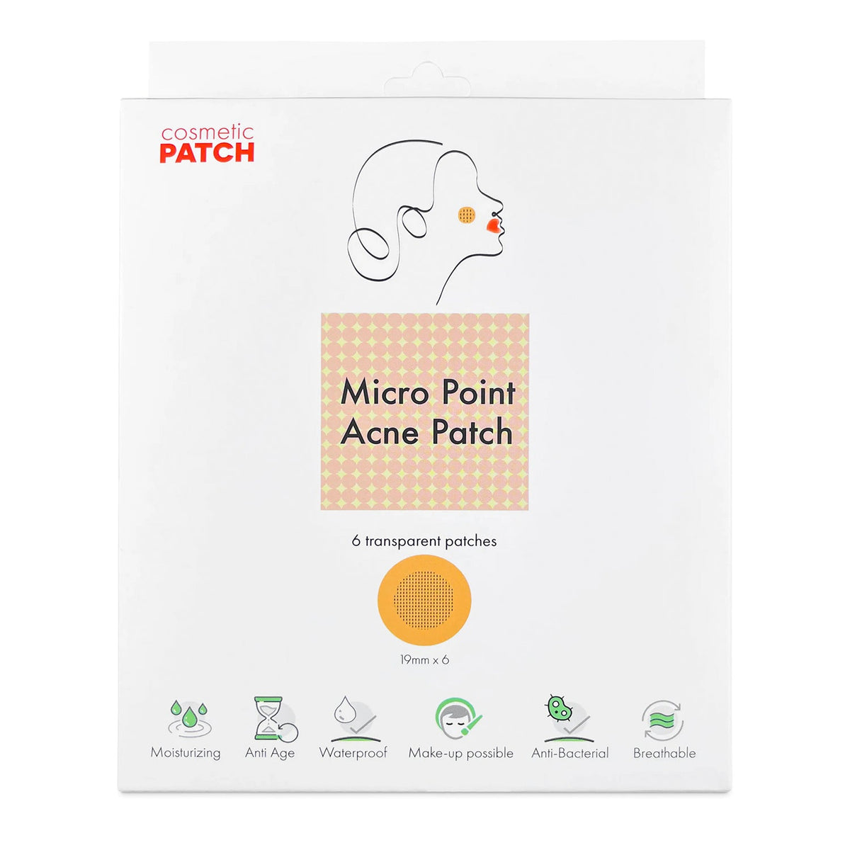 Cosmetic Patch Micro Point Acne Patch Transparent 6pcs – ikatehouse