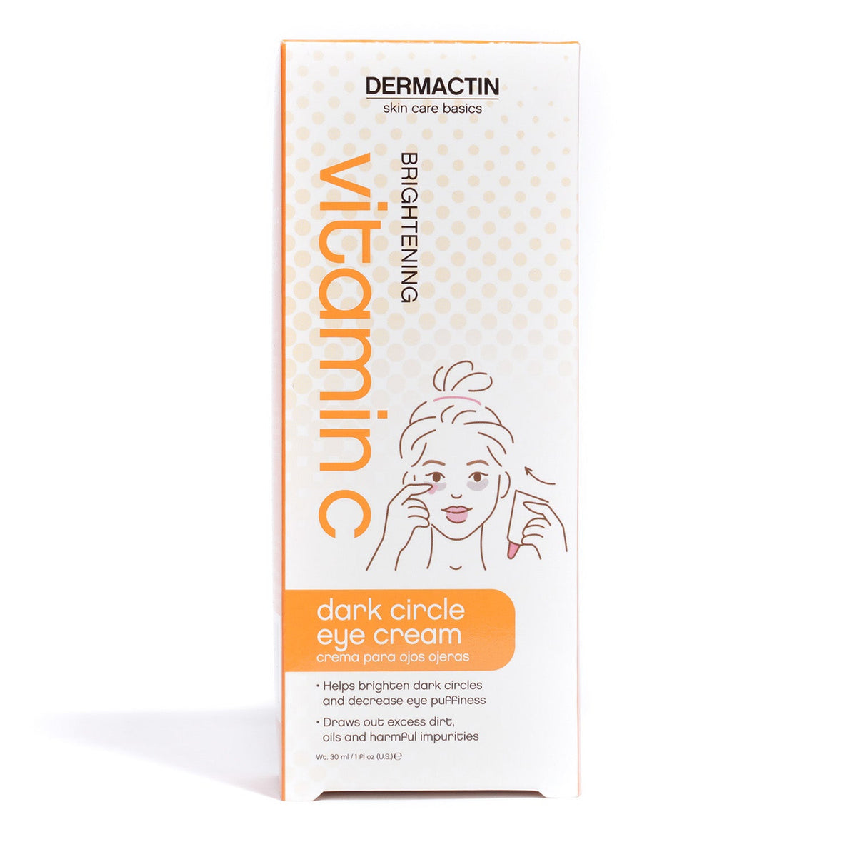 Dermactin Brightening Vitamin C Dark Circle Eye Cream 1oz/ 30ml ...