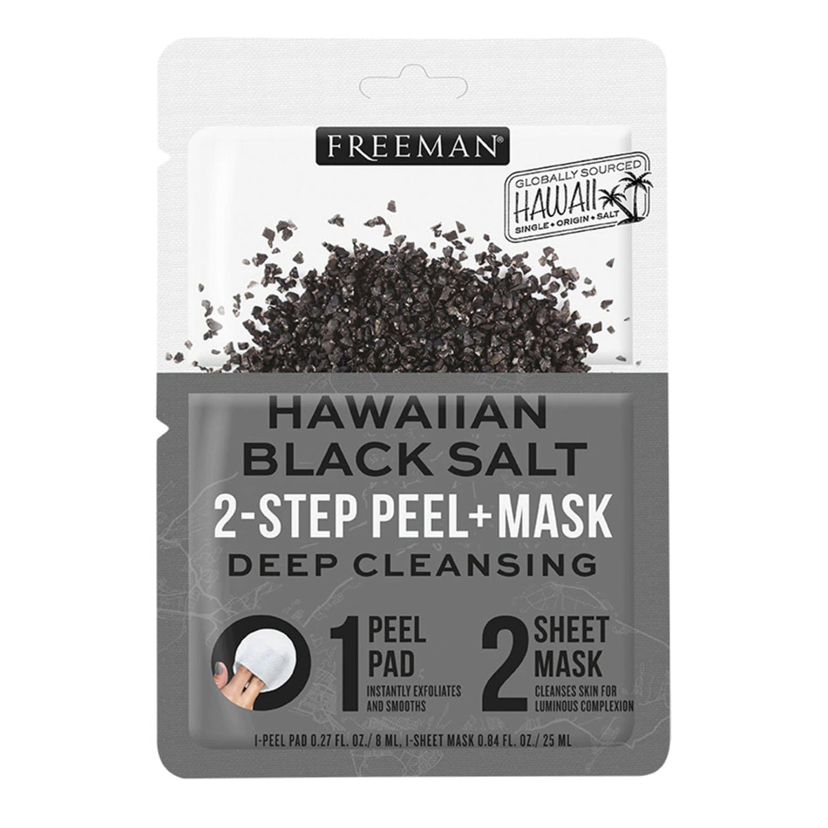Freeman Hawaiian Black Salt 2-Step Peel Mask – ikatehouse