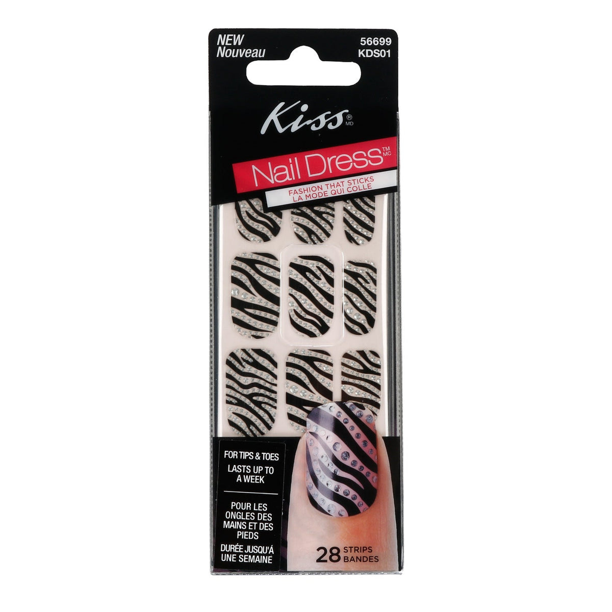 Kiss Nail Dress Fashion that Sticks for Tips & Toes 28 Strips – ikatehouse