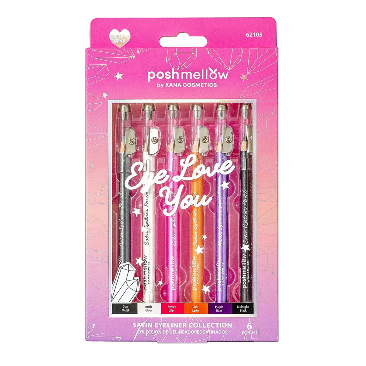 Posh Mellow Eye Love You Eyeliner 6pcs – ikatehouse