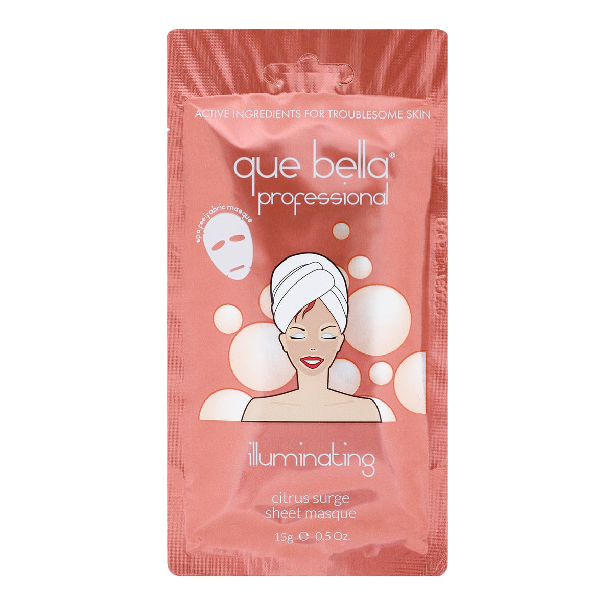 Que Bella Professional Face Sheet Mask 0.5oz – ikatehouse