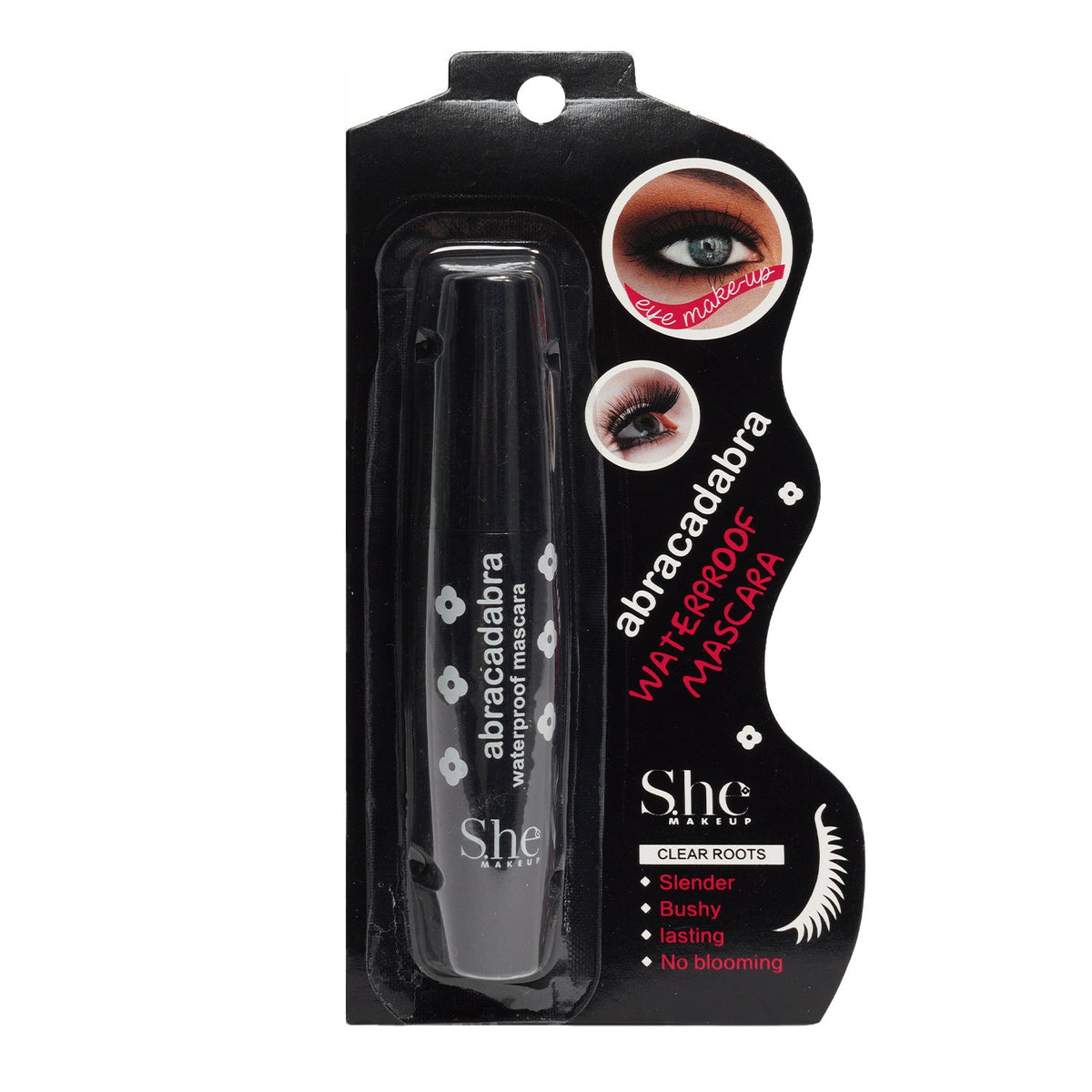 S.he Makeup Abracadabra Waterproof Mascara Black 0.35oz/ 10g – ikatehouse