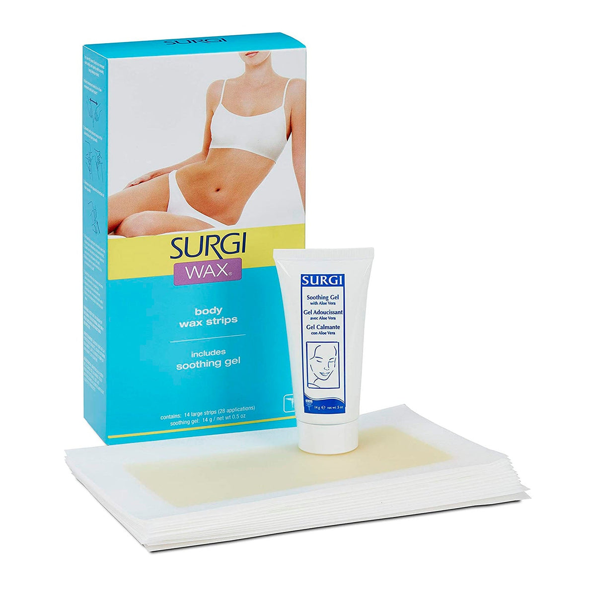 Surgi Wax Body Wax Strips 14 Strips – ikatehouse