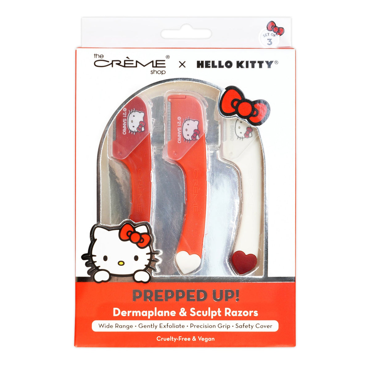 The Creme Shop Hello Kitty Eyebrow Razor 3pcs – ikatehouse